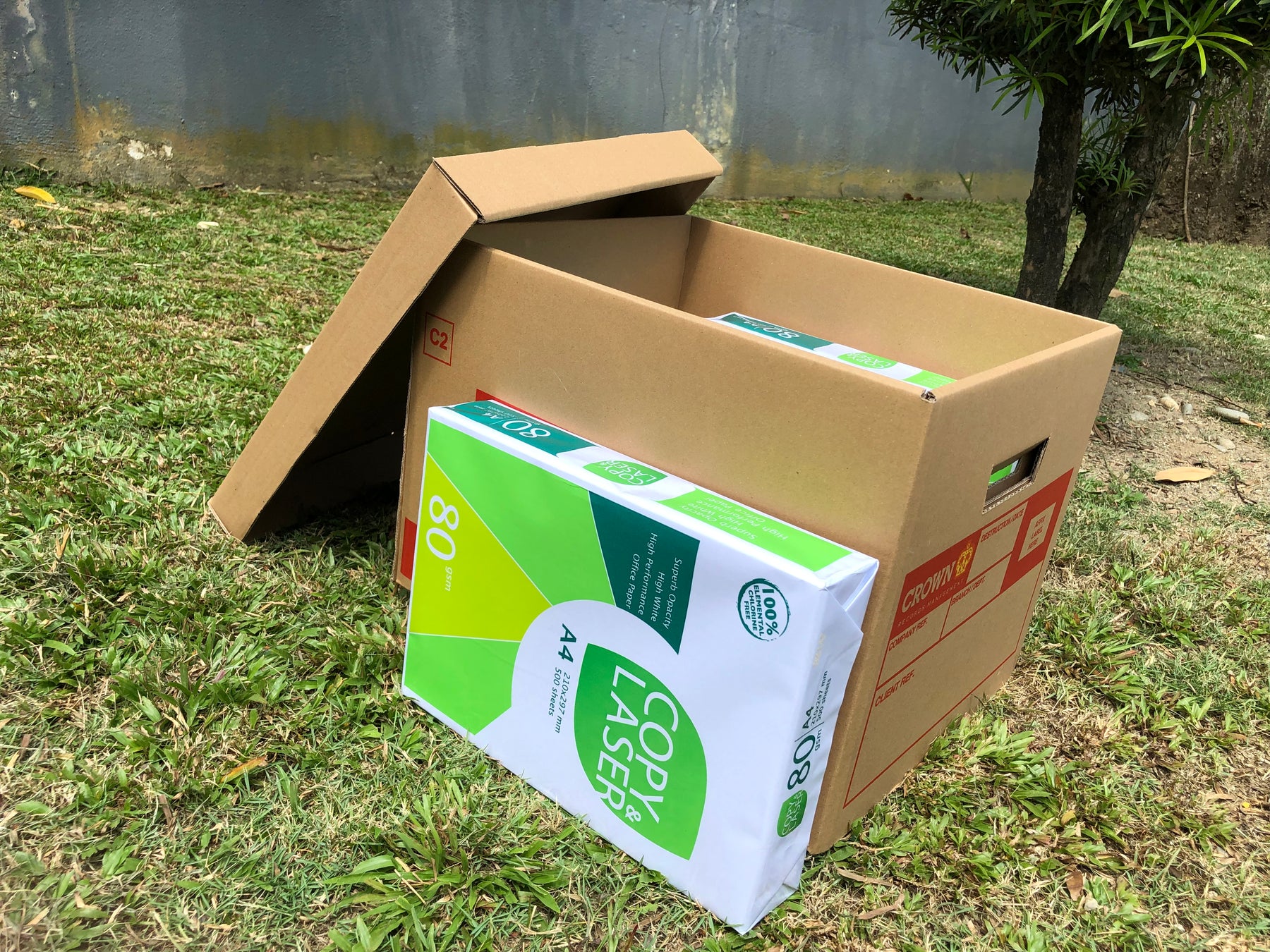 Medium File Storage Carton Box with Lid – Crown Worldwide Malaysia eStore